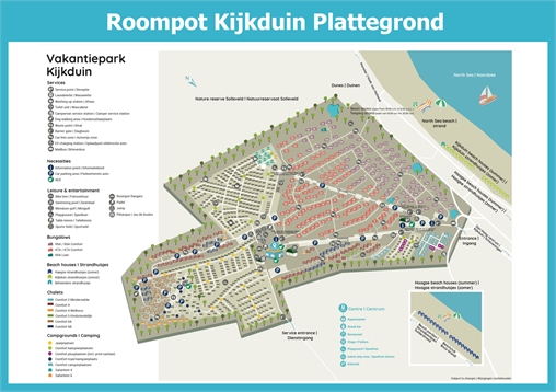 Plattegrond van Roompot Kijkduin | CampingExplorer
